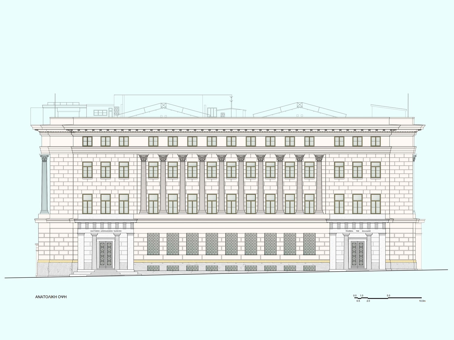 Αποκατάσταση των όψεων του κτιρίου του Ναυτικού Απομαχικού Ταμείου ...