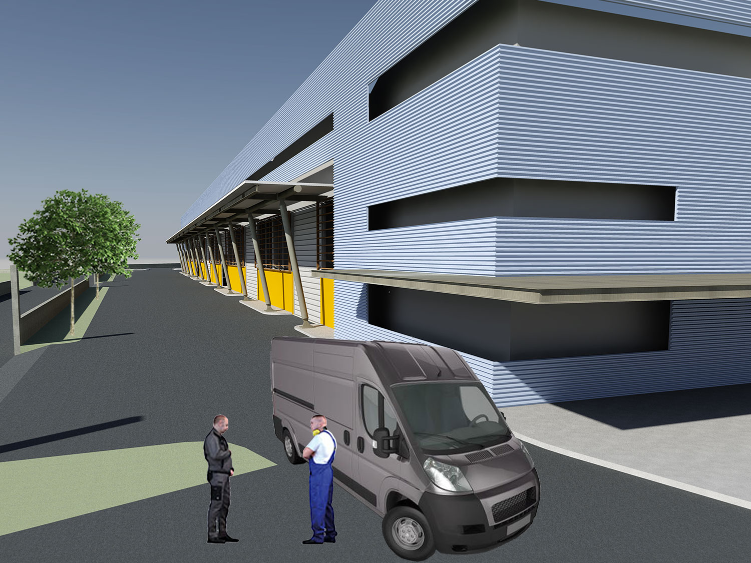 Βιομηχανικό κτίριο κατασκευής μηχανημάτων μεταλλουργίας - ΚΟΜ37 ...