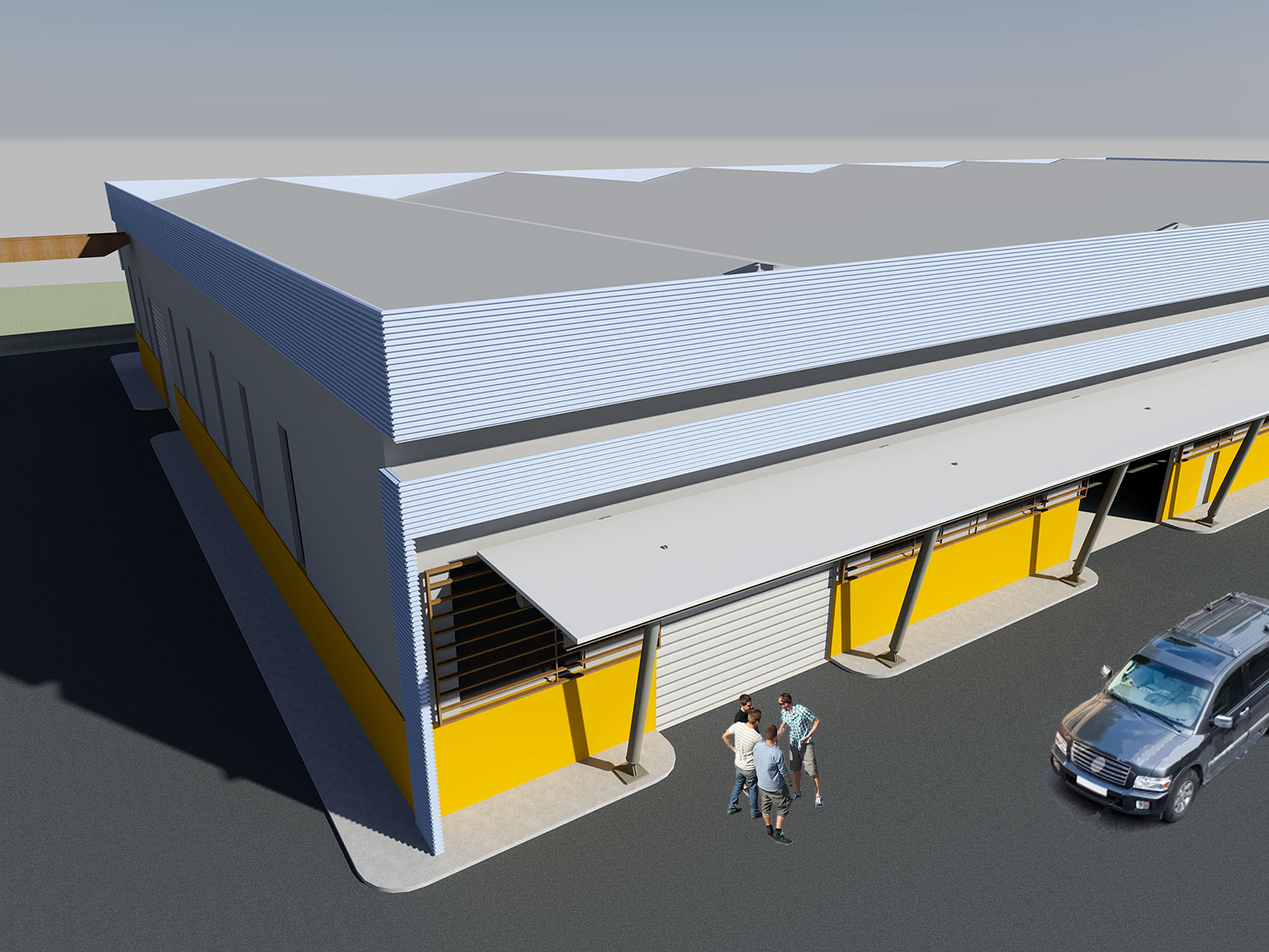 Βιομηχανικό κτίριο κατασκευής μηχανημάτων μεταλλουργίας - ΚΟΜ37 ...